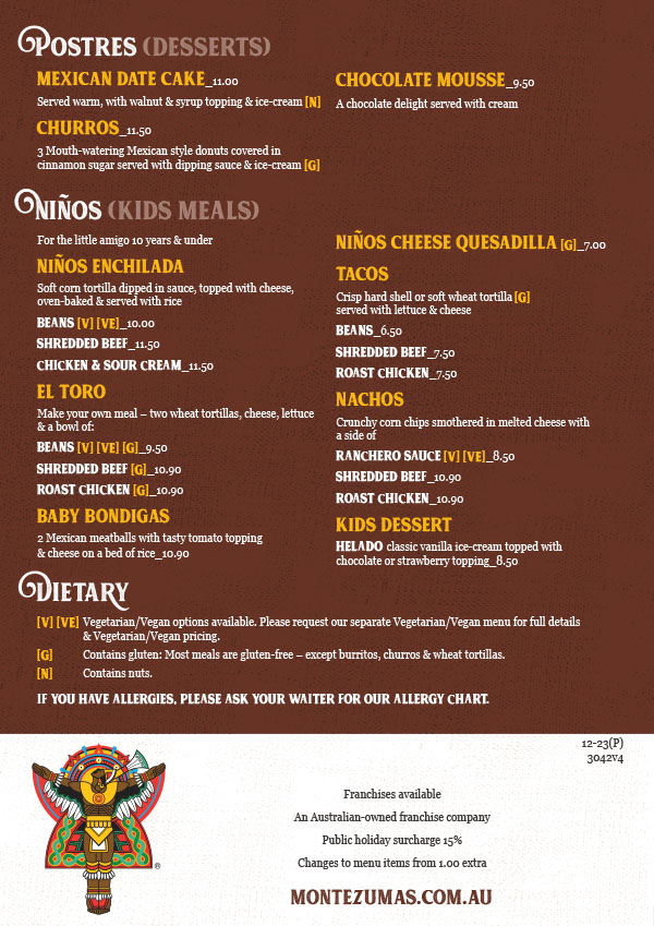 Albany Creek - Montezuma's Mexican Restaurant